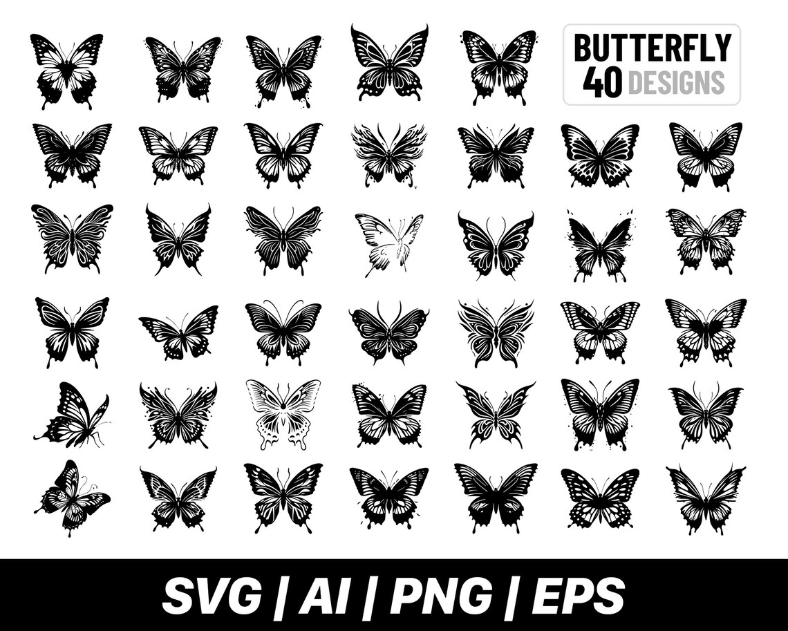 Butterfly Svg, Butterfly Svg Bundle, Butterflies Svg,monarch Svg ...