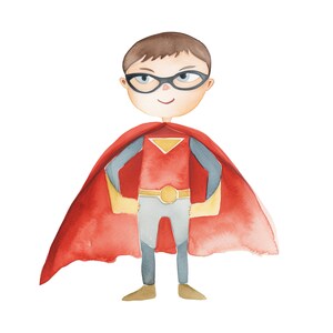 Cute Superhero Boys Clipart Instant Download PNG - Etsy Australia