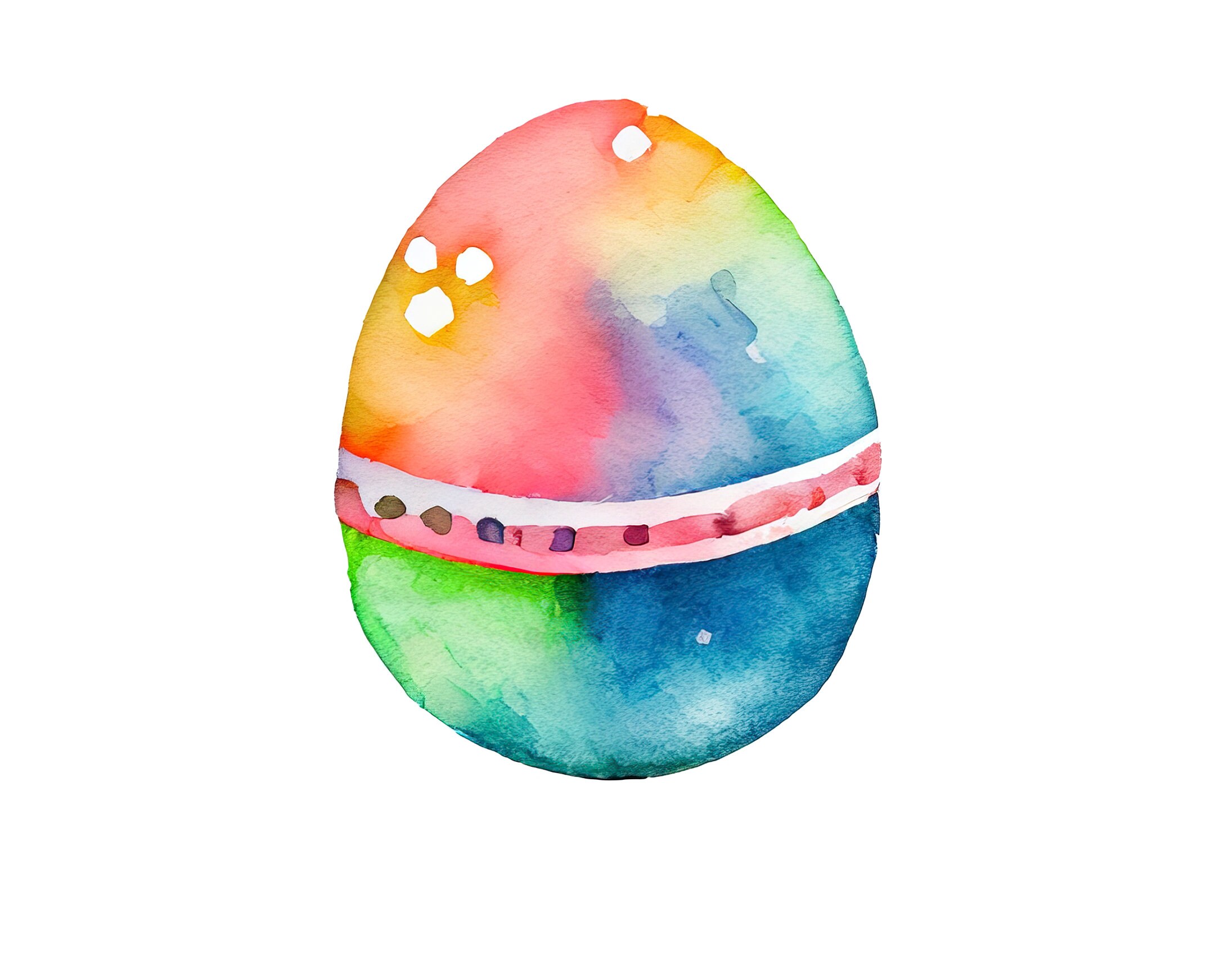 Watercolor Easter Eggs Clipart: 229 PNG Art Graphics (digital Download ...