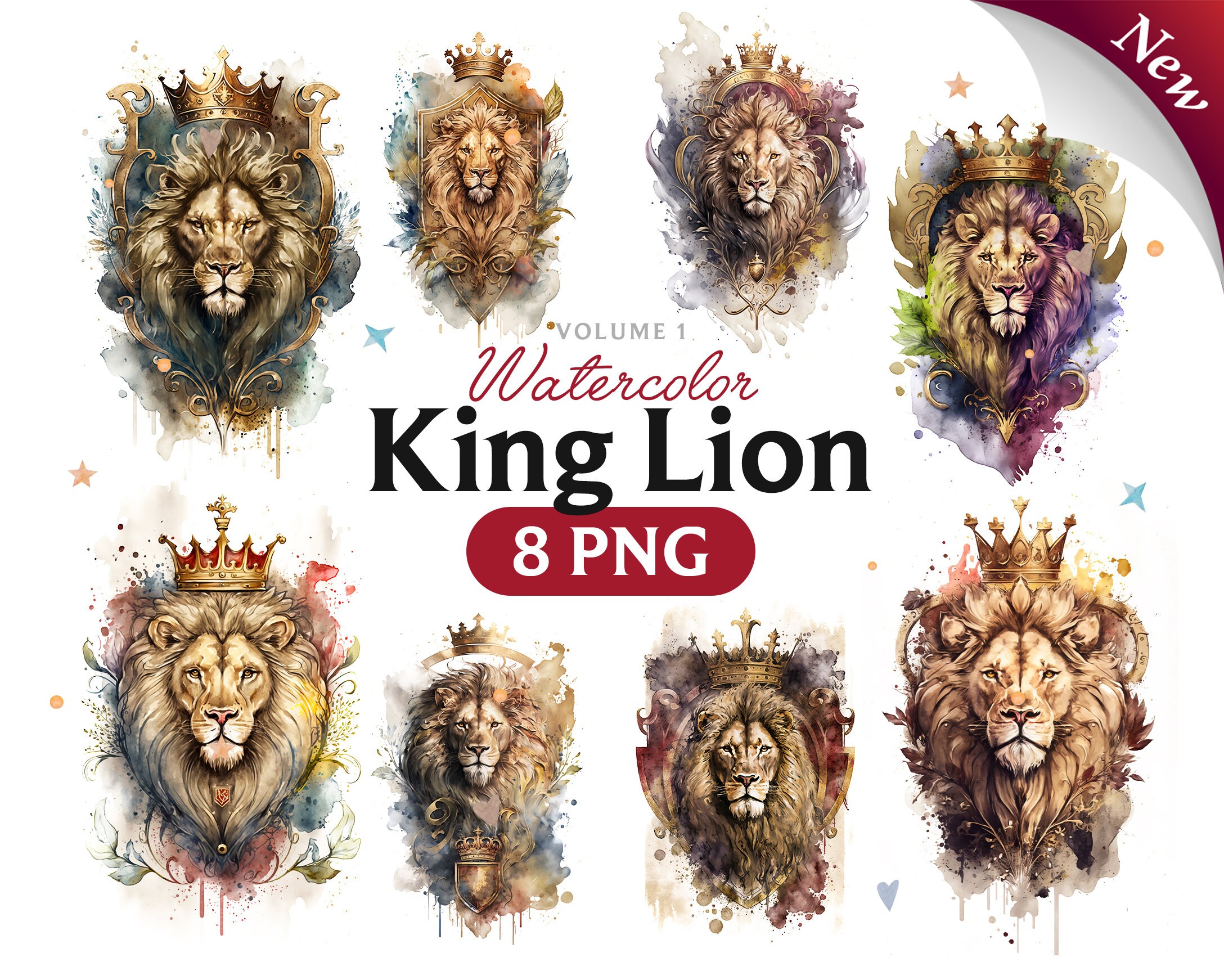 Lion With Crown Clip Art