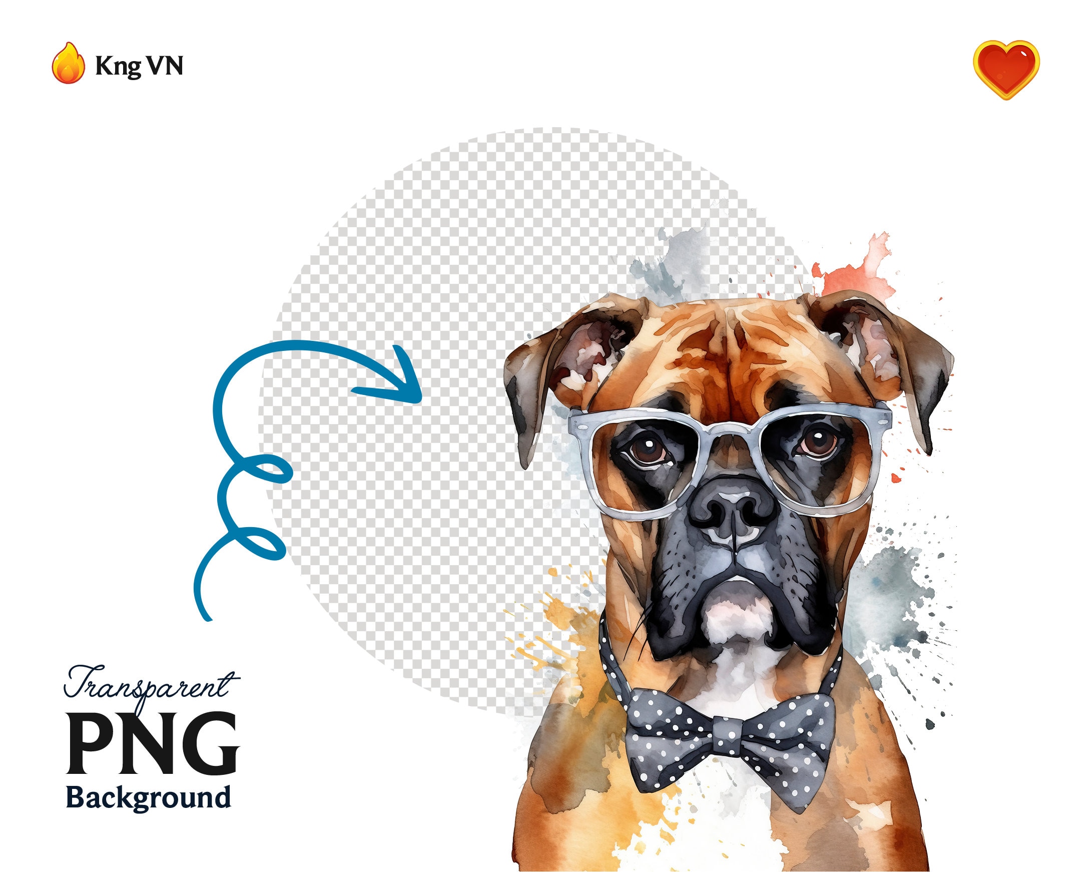 Boxer Dog Clipart Cute Dog Clipart Dog PNG Watercolor Boxer - Etsy UK