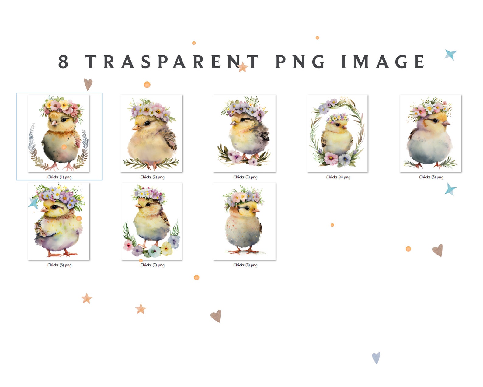 Easter Chicks Clipart, Watercolor Chicks, Chicks Clipart, Chicks PNG ...