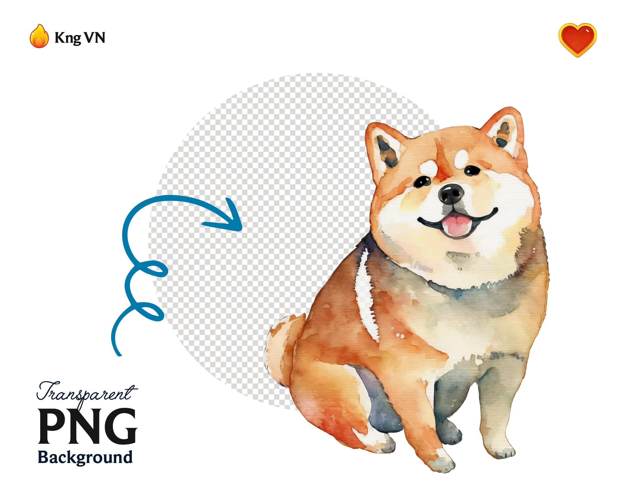 Shiba Inu Clipart Shiba Inu Watercolor Shiba Inu Png Puppy - Etsy