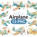 Airplane, Watercolor Airplanes Clipart, Airplane Bundle Illustrations ...
