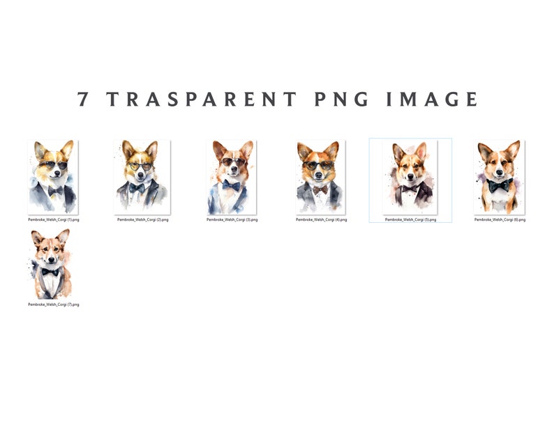 Pembroke Welsh Corgi Clipart Cute Dog Clipart Dog PNG - Etsy