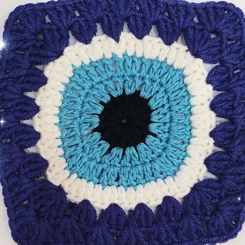 Evil Eye Granny Square Pattern DIGITAL PATTERN Crochet Evil - Etsy