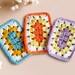 Rectangle Granny Square Crochet Pattern, Photo Tutorial (PDF Pattern ...