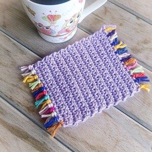 Easy Crochet Coaster Pattern, Mug Rug Crochet Pattern, Instant Download ...