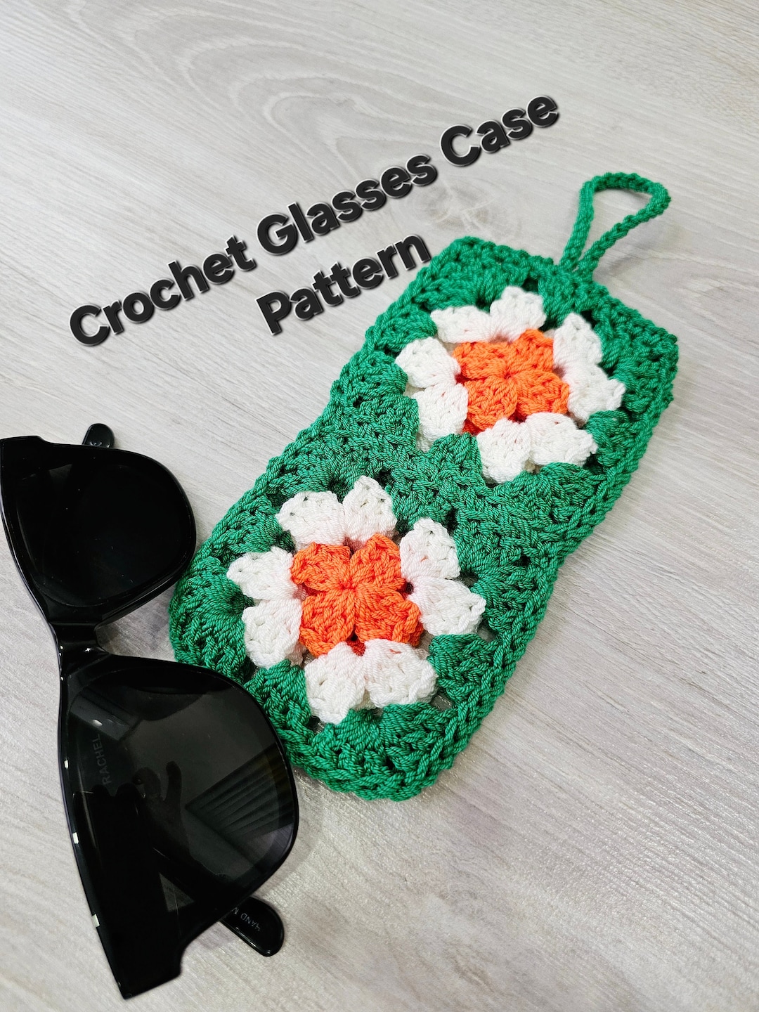 Crochet Glasses Case Pattern, Crochet Sunglasses Case, Crochet Glasses ...