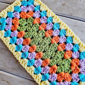 Rectangle Granny Square Blanket Crochet Pattern - Etsy