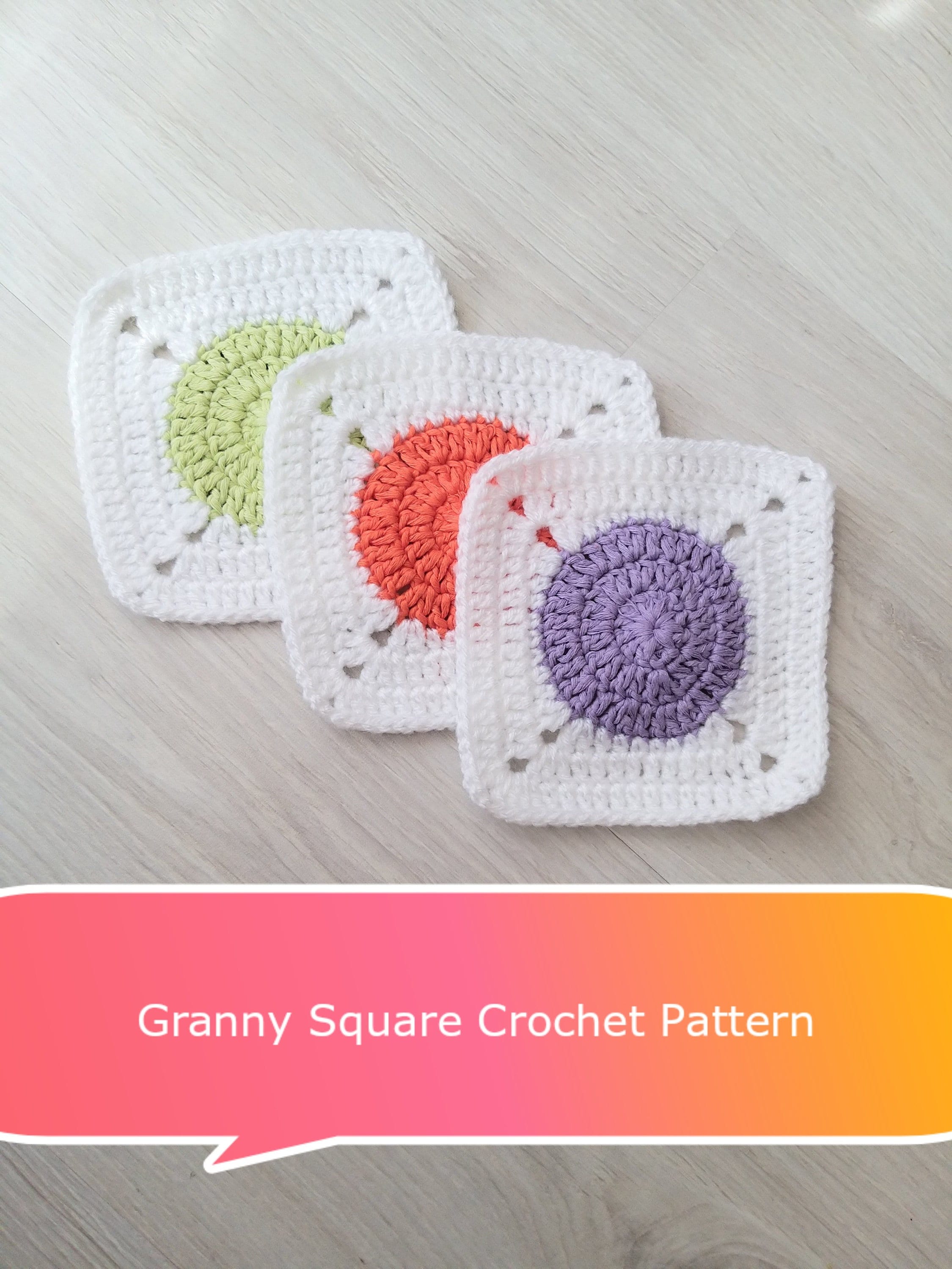 Easy Solid Granny Square Crochet Pattern Beginner Crochet - Etsy Canada