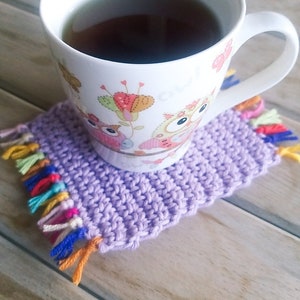 Easy Crochet Coaster Pattern, Mug Rug Crochet Pattern, Instant Download ...