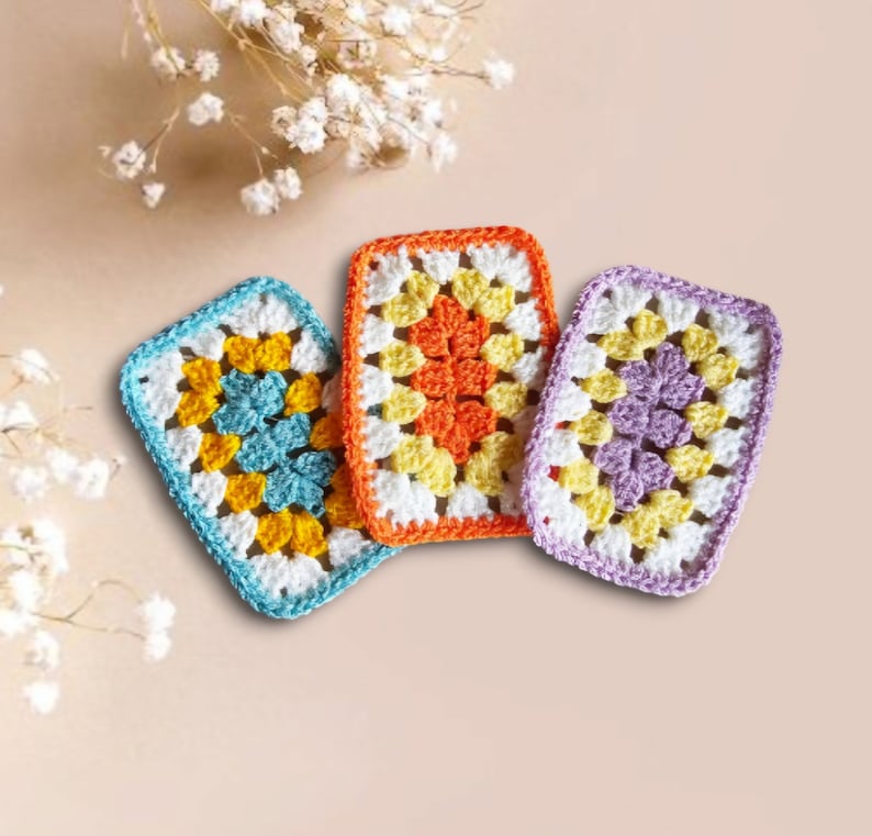 Beginner Rectangle Granny Square Crochet Pattern PDF | Easy Basic ...