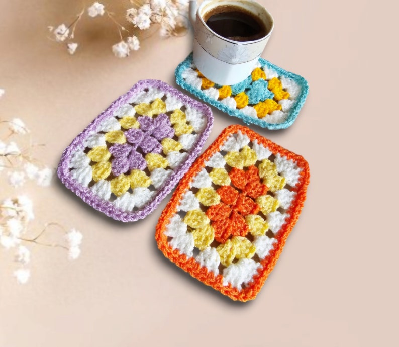 Beginner Rectangle Granny Square Crochet Pattern PDF | Easy Basic ...