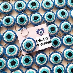 Evil Eye Crochet Keychain Pattern - Etsy