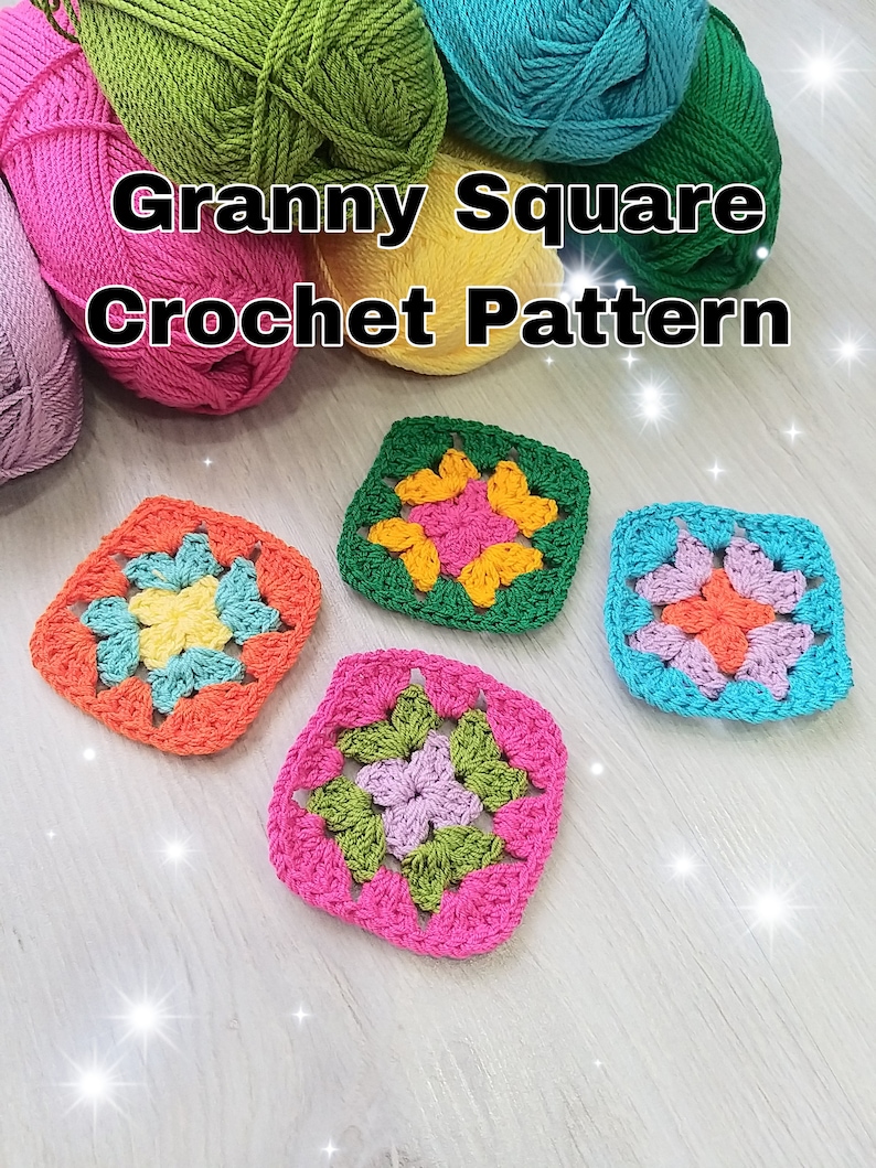 Beginner Granny Square Crochet Pattern - Etsy