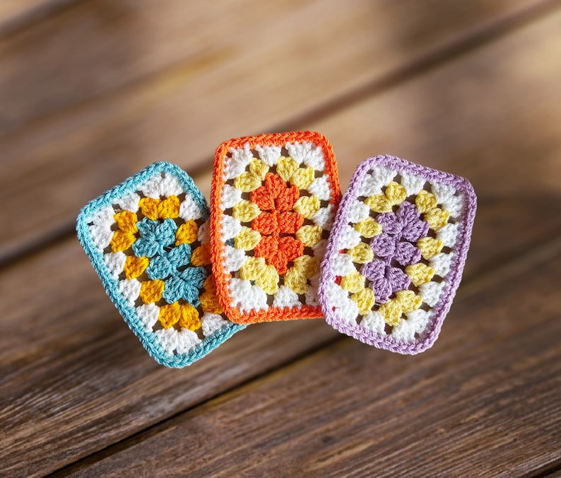 Beginner Rectangle Granny Square Crochet Pattern PDF | Easy Basic ...