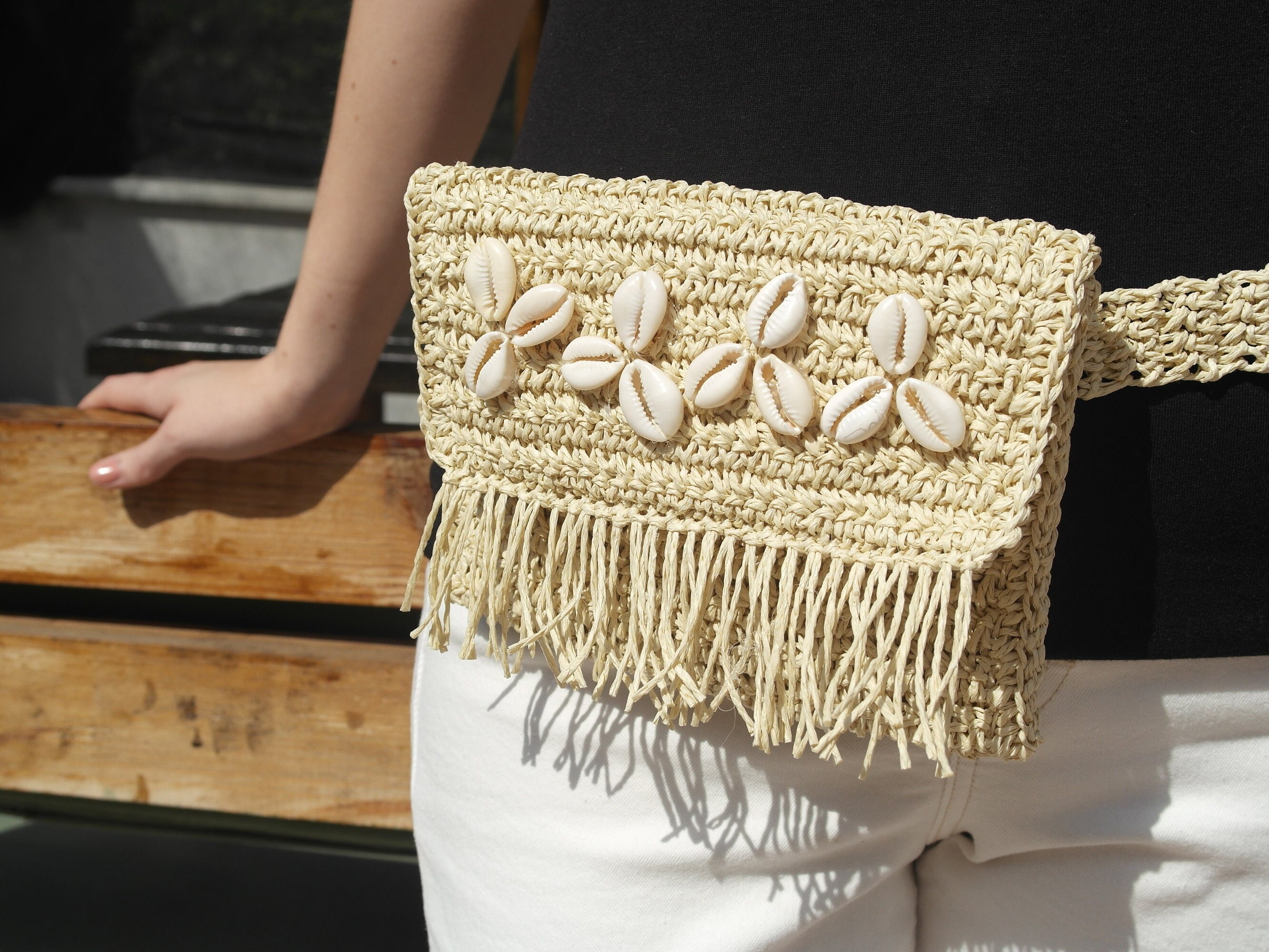 Crochet Belt Bag Pattern, Raffia Fanny Pack Pattern (digital Download ...