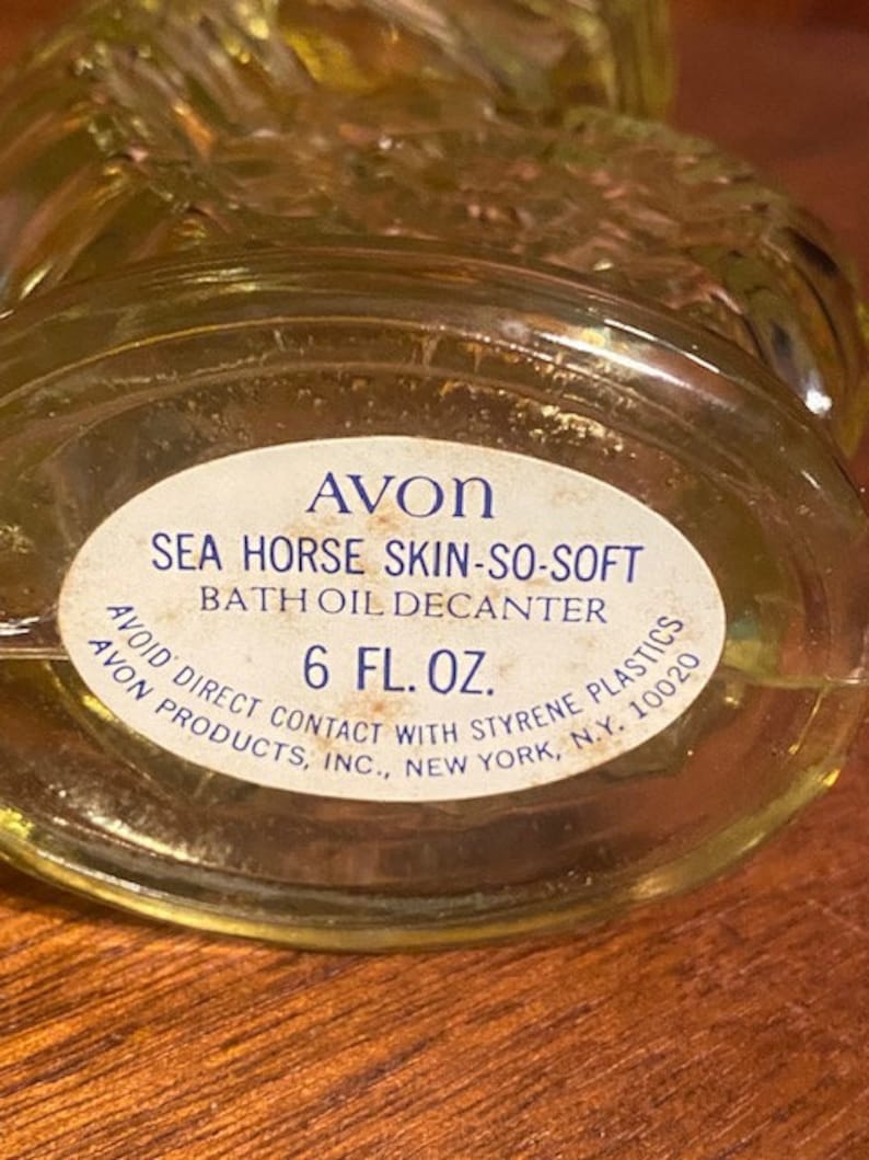 Avon Vintage Bottle Sea Horse - Etsy