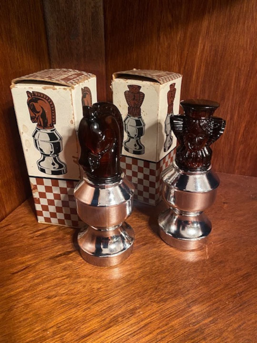 Avon Vintage Chess Piece Set of Two. - Etsy