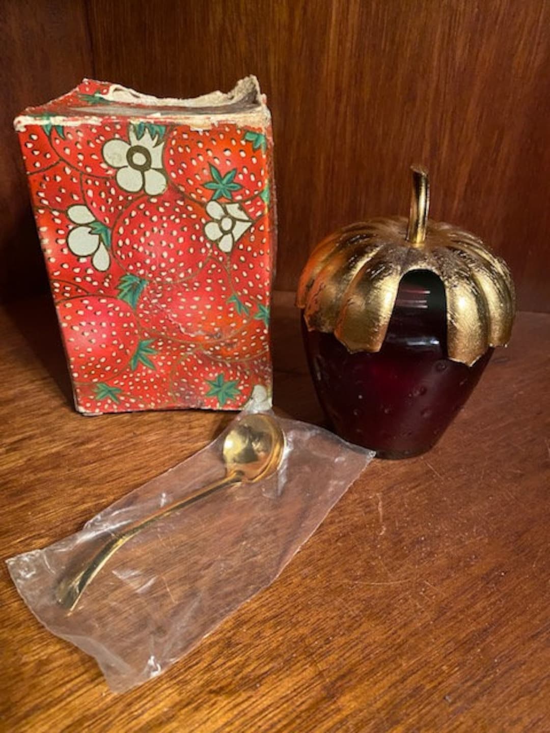 Avon Vintage Strawberry Jar - Etsy