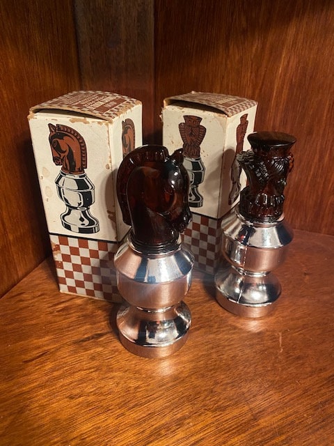 Avon Vintage Chess Piece Set of Two. - Etsy