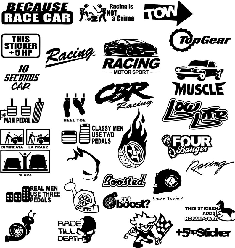 Racing Svg Bundle, Race Svg Bundle Sticker Vector Ready for Cutter ...