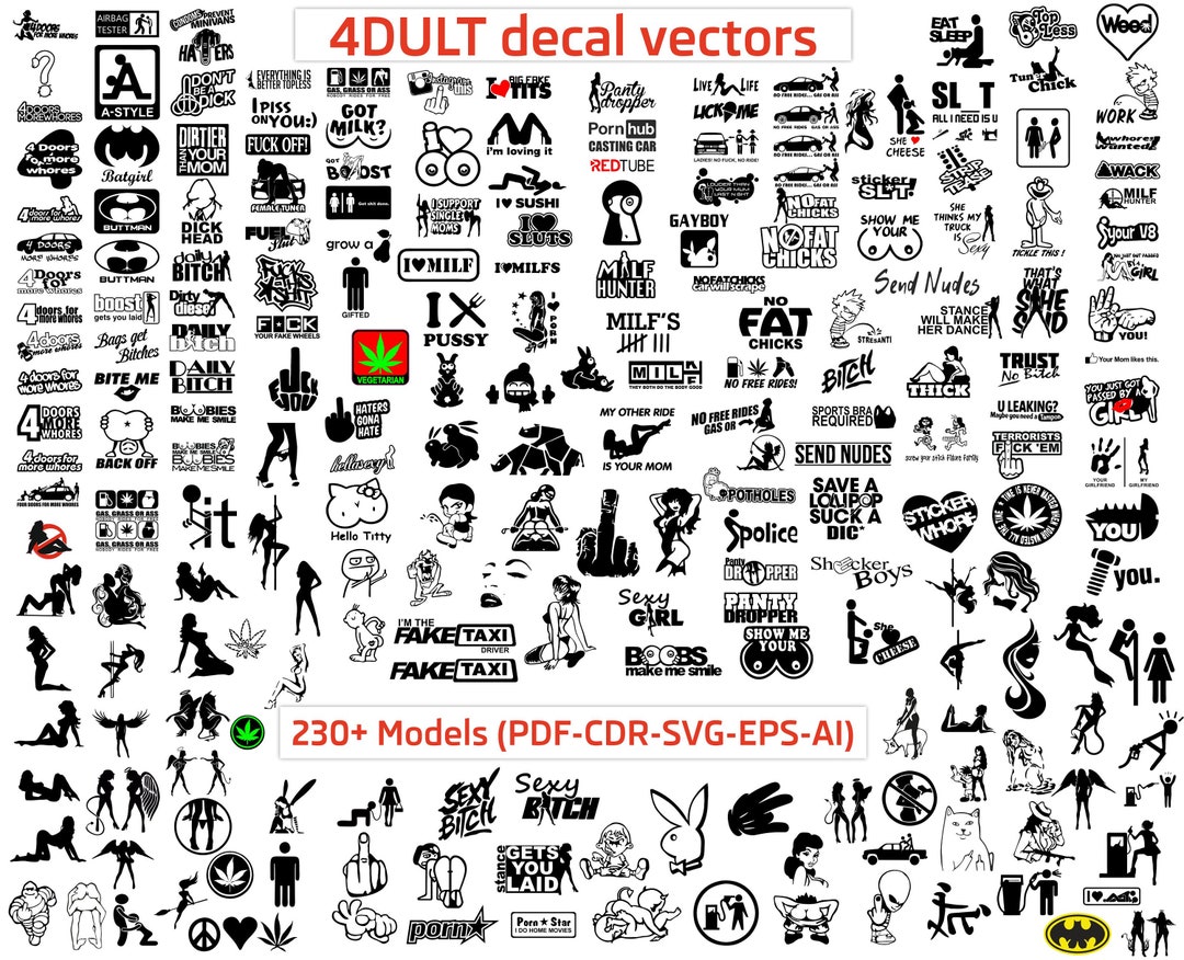Adult Svg Bundle, Adult Svg Sticker Vector Ready for Cutter Plotters and Printers, Cricut Adult ...