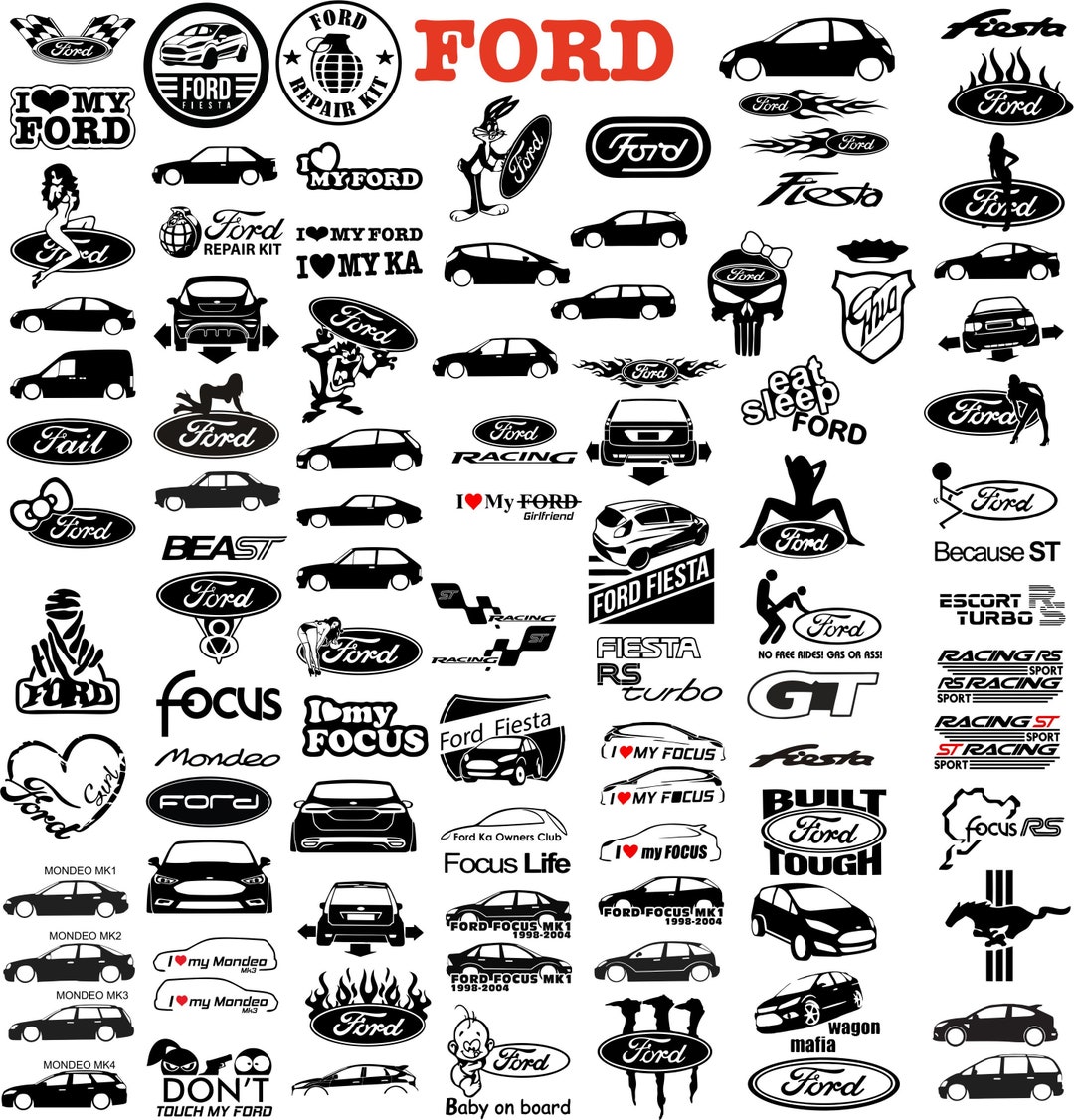 Ford Svg Bundle, Ford Svg Bundle Sticker Vector Ready for Cutter ...