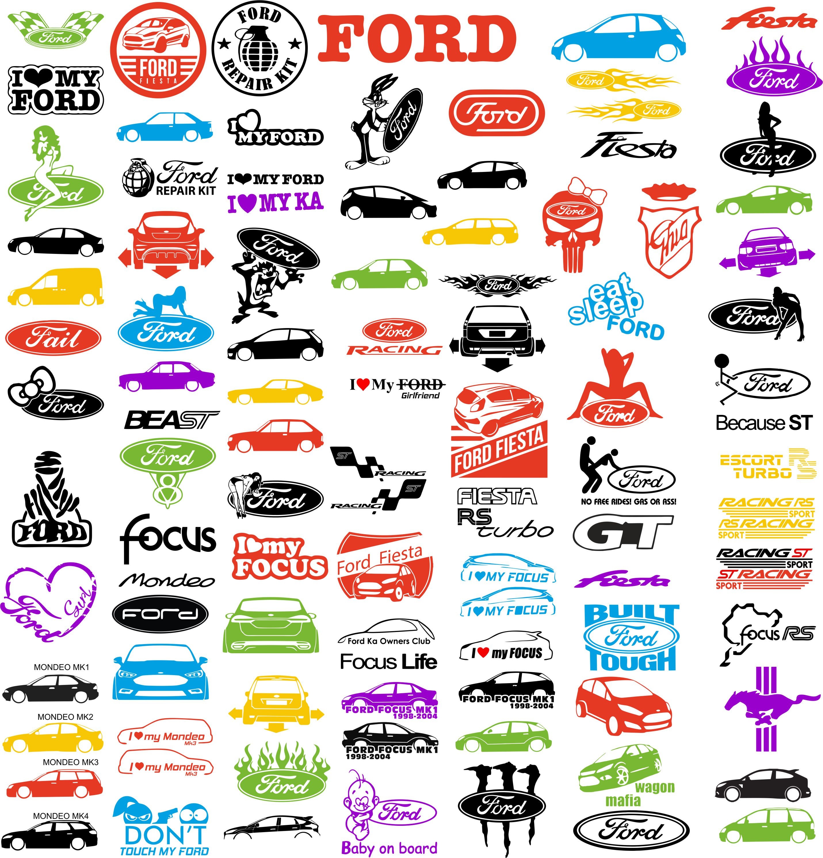 Ford Svg Bundle, Ford Svg Bundle Sticker Vector Ready for Cutter ...