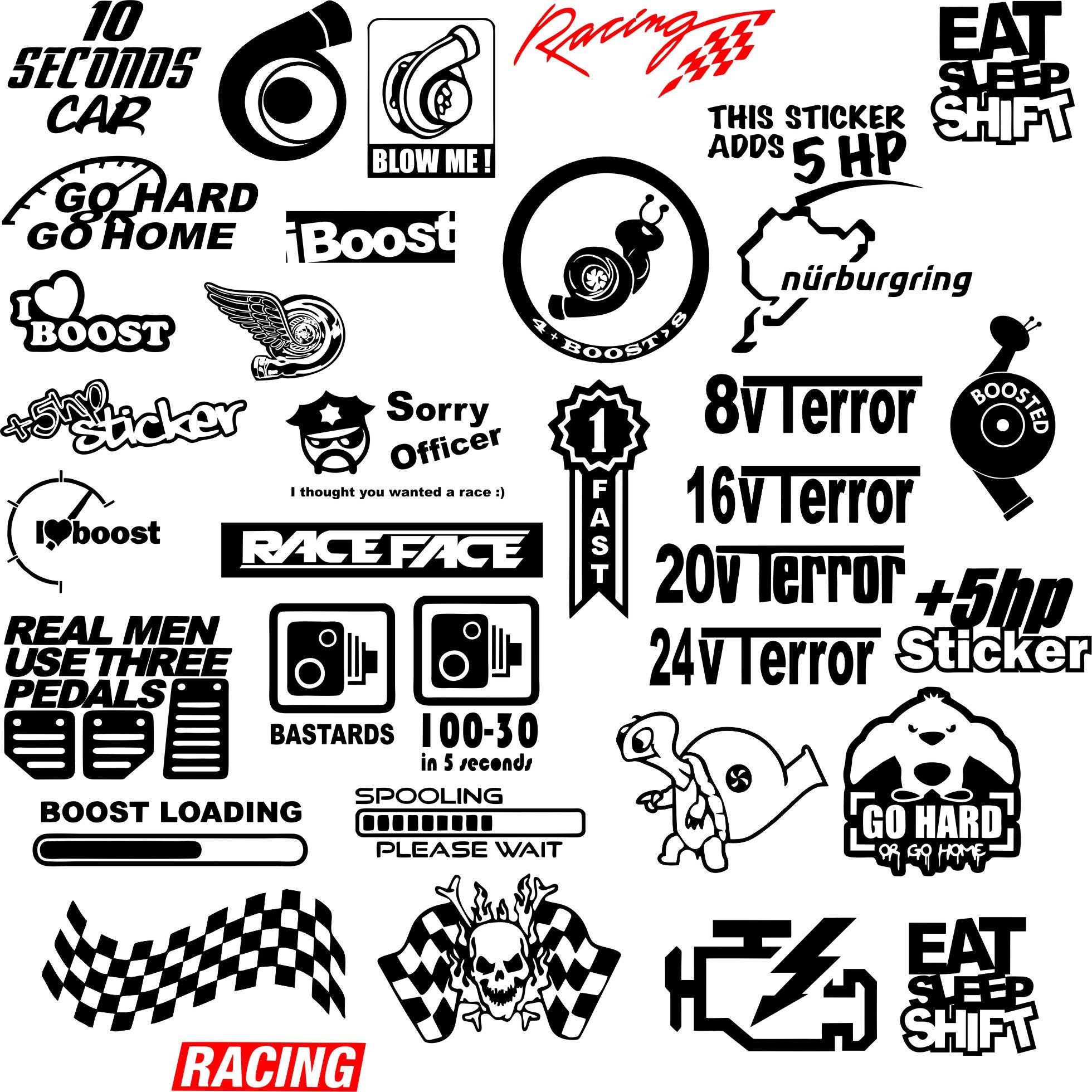 Racing Svg Bundle, Race Svg Bundle Sticker Vector Ready for Cutter ...