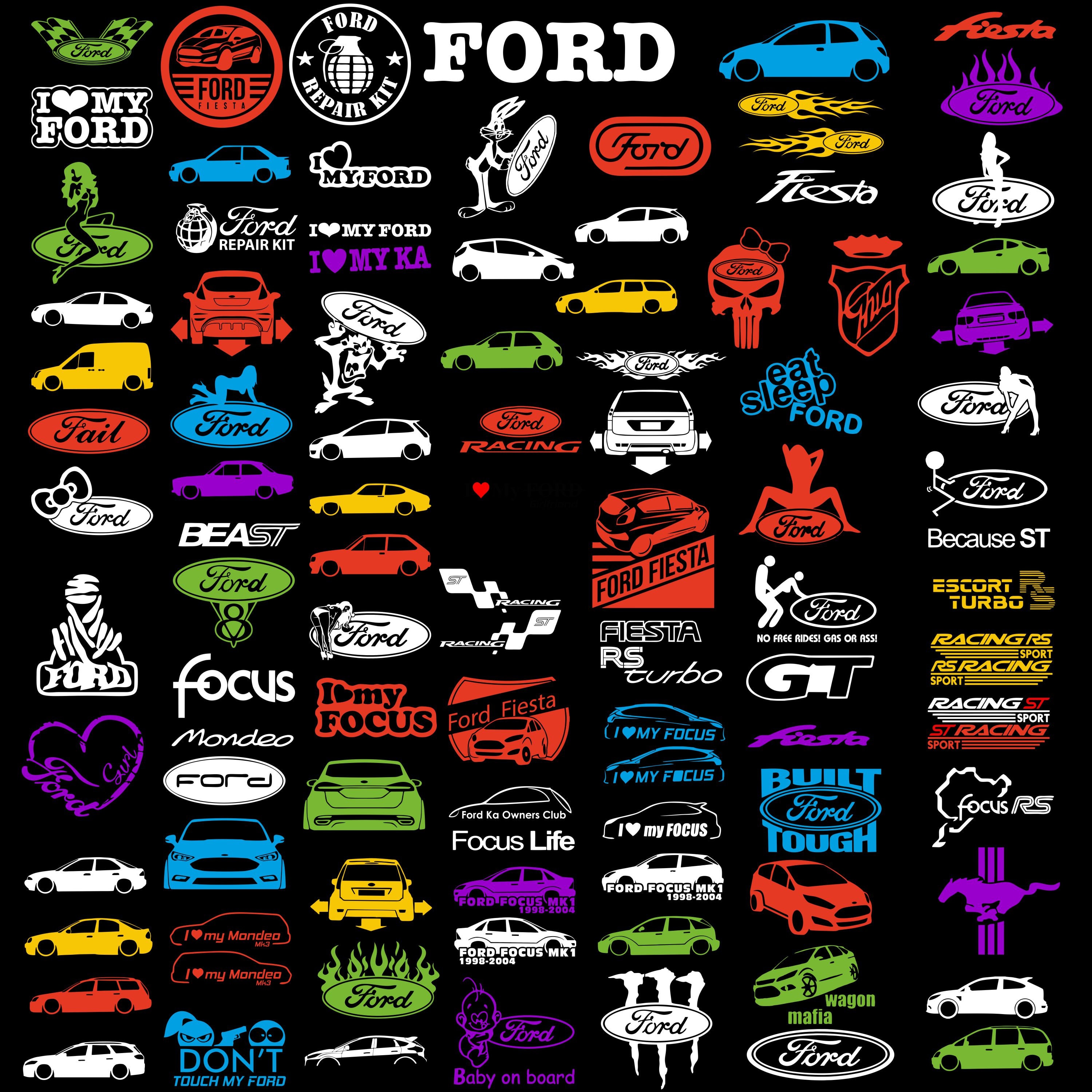 Ford Svg Bundle, Ford Svg Bundle Sticker Vector Ready for Cutter ...