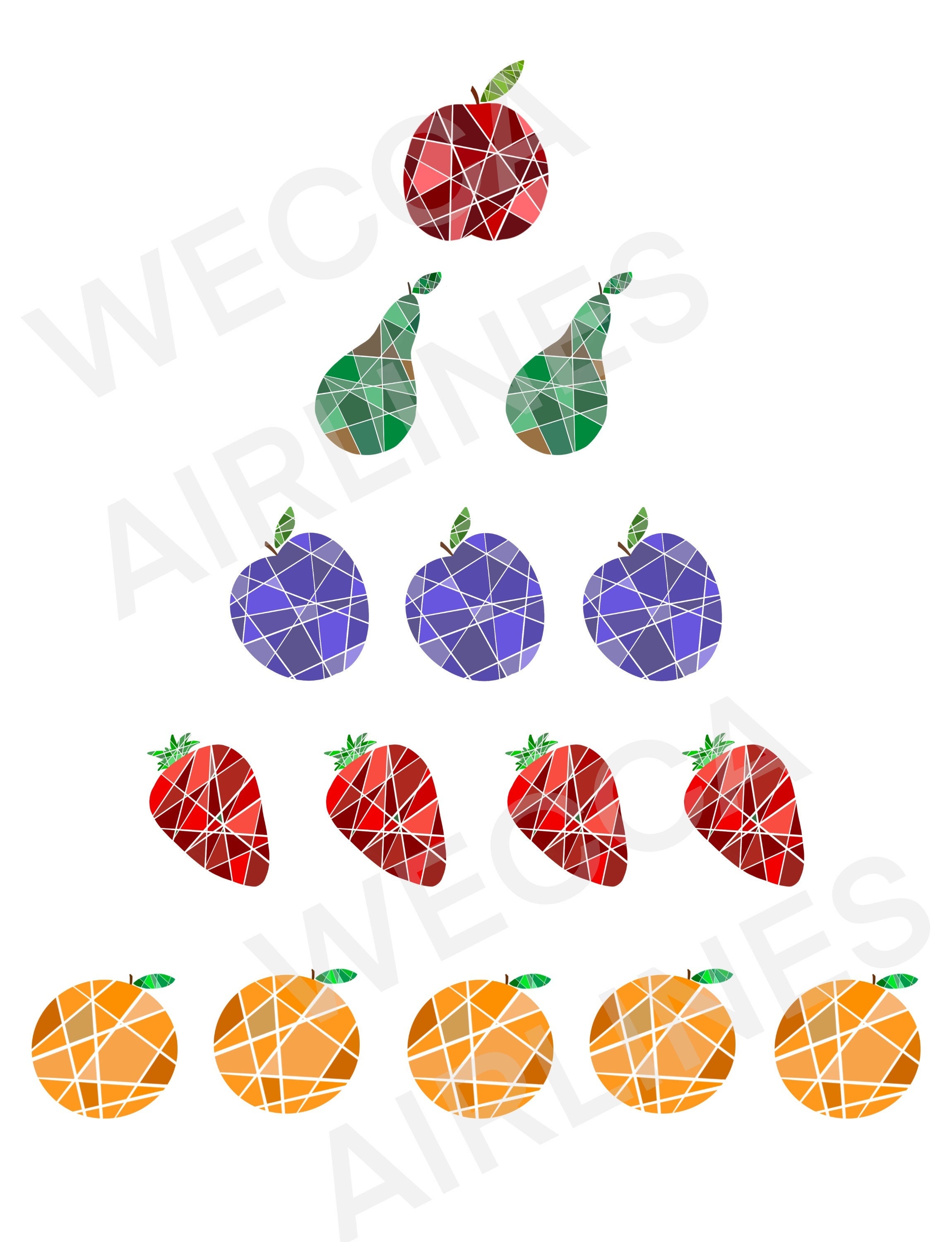 Hungry Caterpillar Fruits Digital Print - Etsy