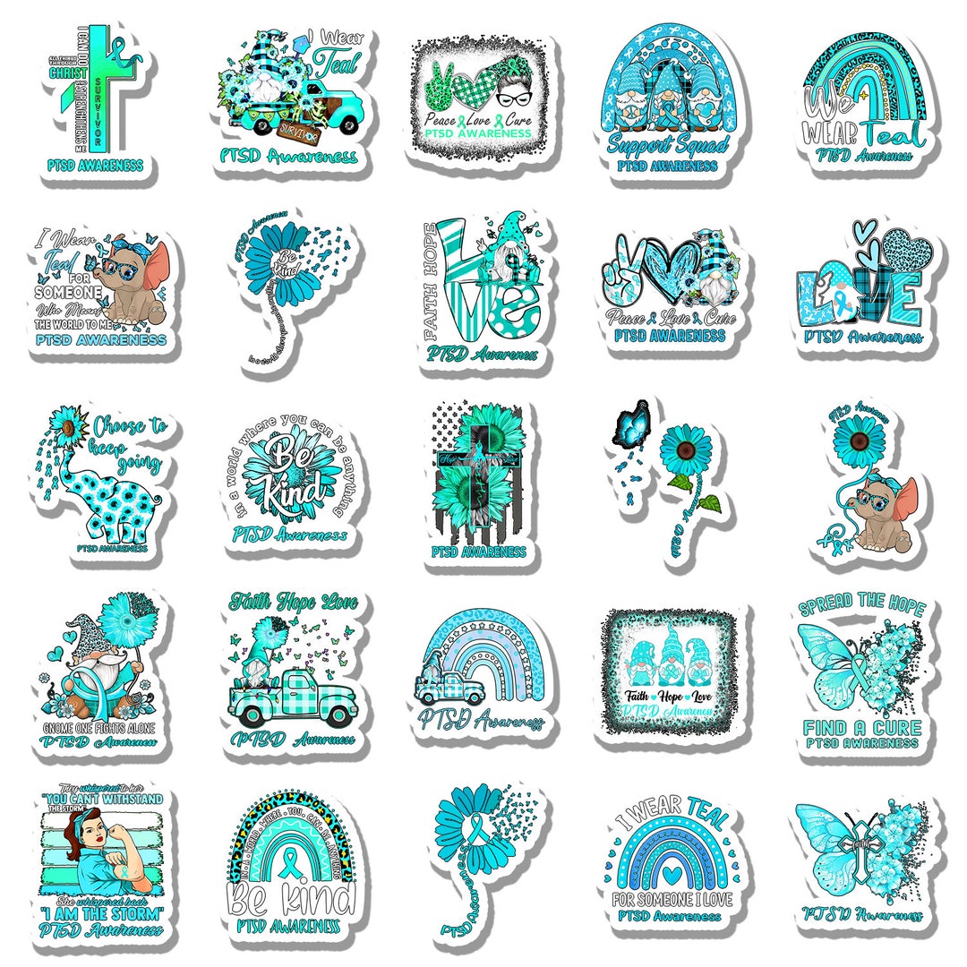 PTSD Awareness Stickers PTSD Sticker Inspirational - Etsy