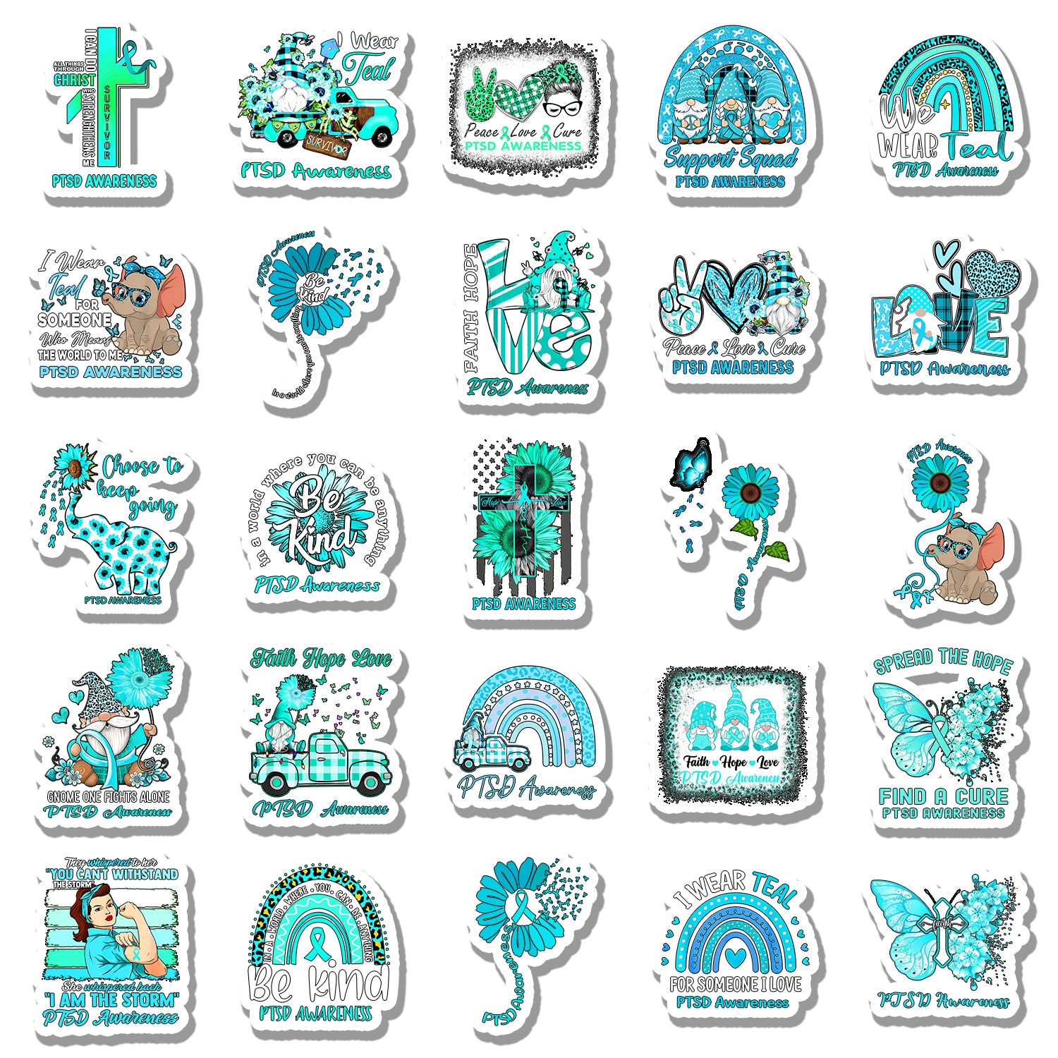 PTSD Awareness Stickers PTSD Sticker Inspirational - Etsy