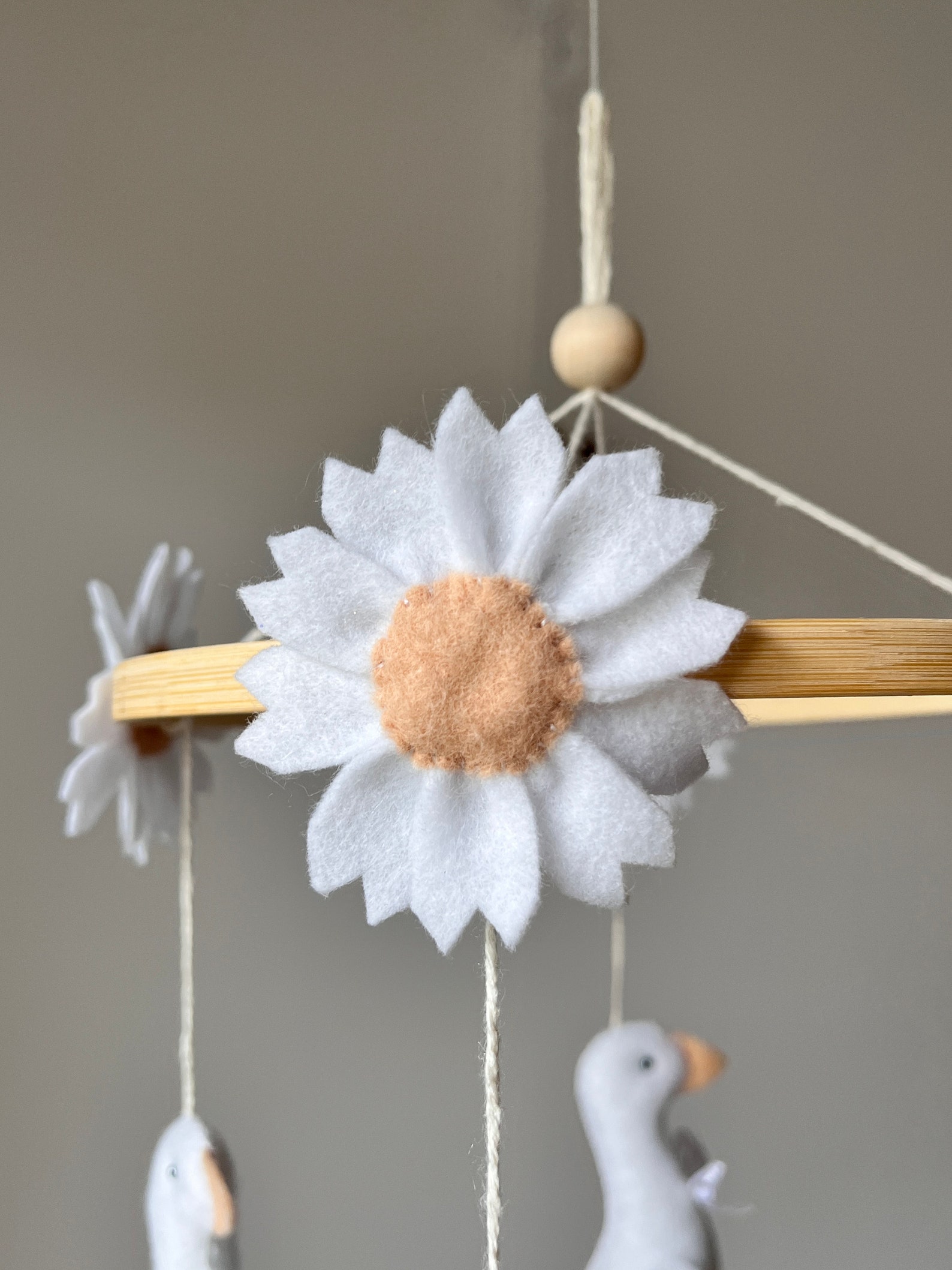 Baby Mobile Beige Geese - Goose Baby Shower - Neutral Baby Mobile ...