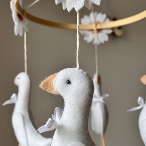 Baby Mobile Beige Geese - Goose Baby Shower - Neutral Baby Mobile ...