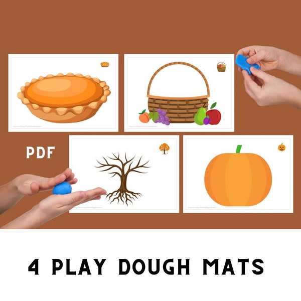 Play Dough Mats - Etsy