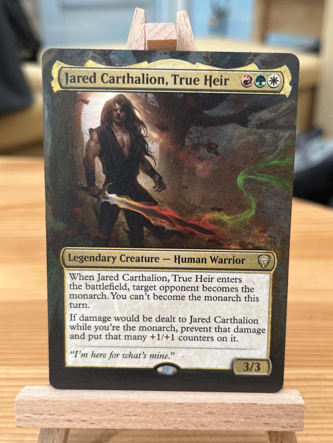 Jared Carthalion, True Heir - Extended Border MTG Alter - Etsy