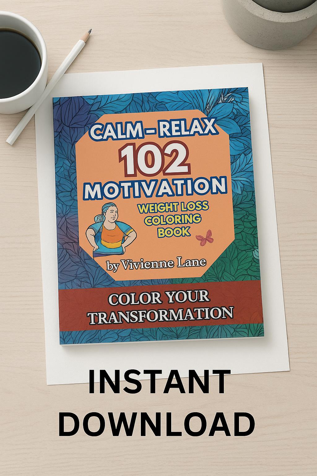 102 Calm & Motivational Coloring Pages for Women | Printable Weight ...