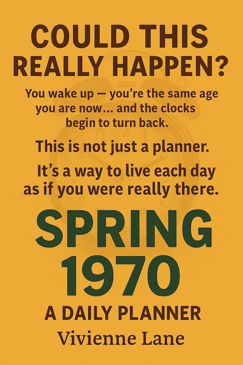 1970s Retro Daily Planner: Printable Vintage Journal (PDF Download) - Etsy