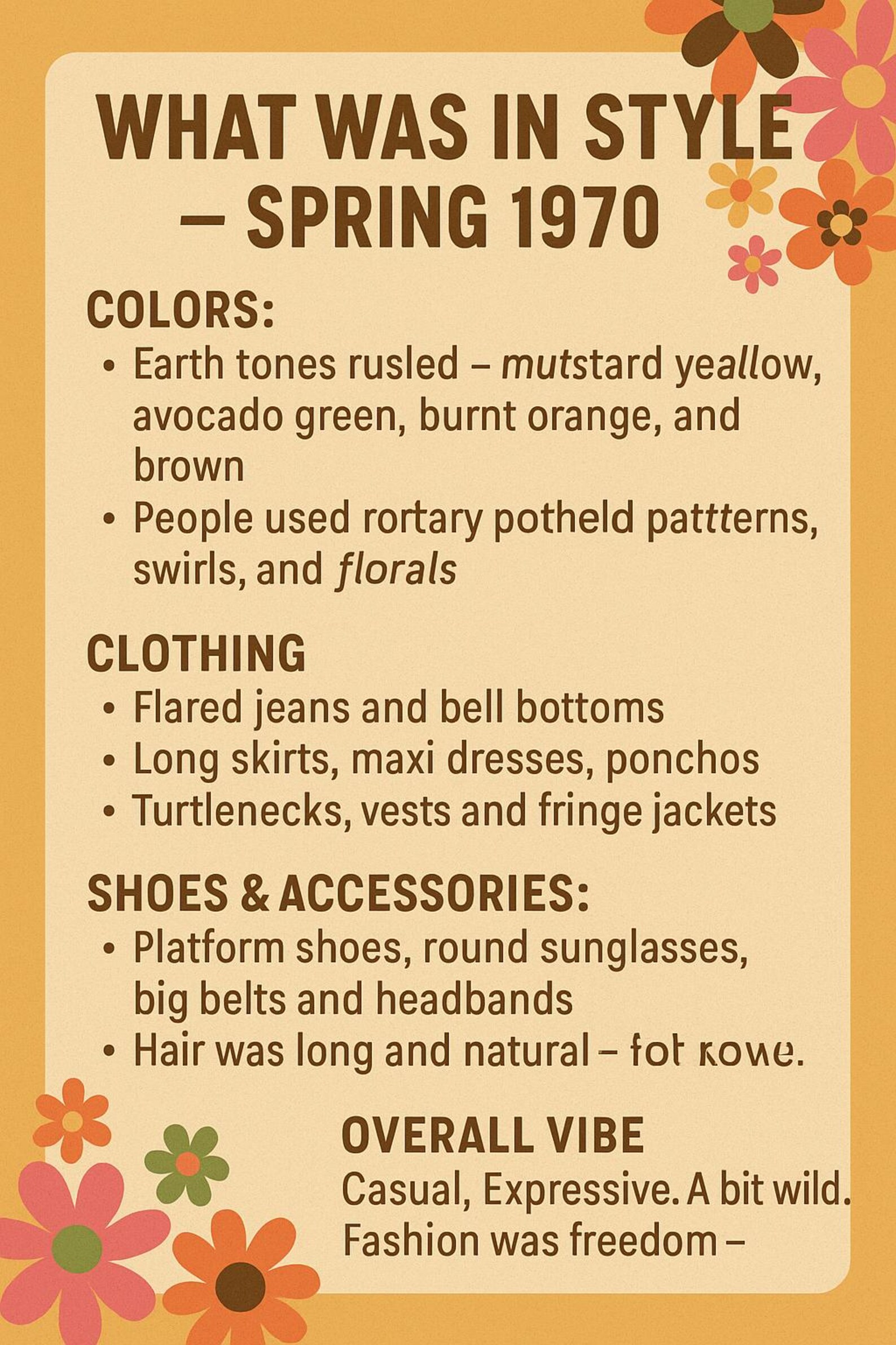 1970s Retro Daily Planner: Printable Vintage Journal (PDF Download) - Etsy