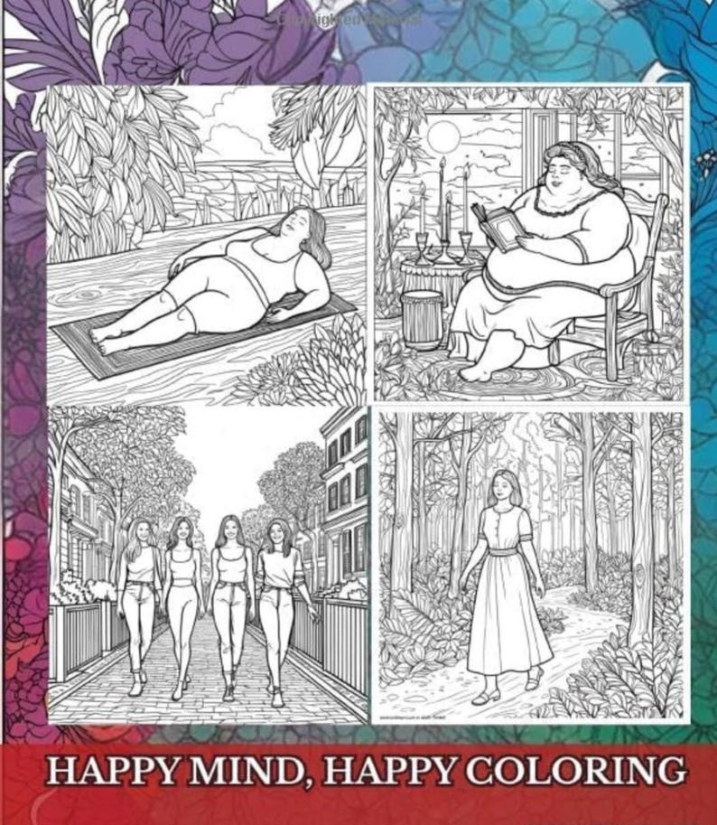 102 Calm & Motivational Coloring Pages for Women | Printable Weight ...