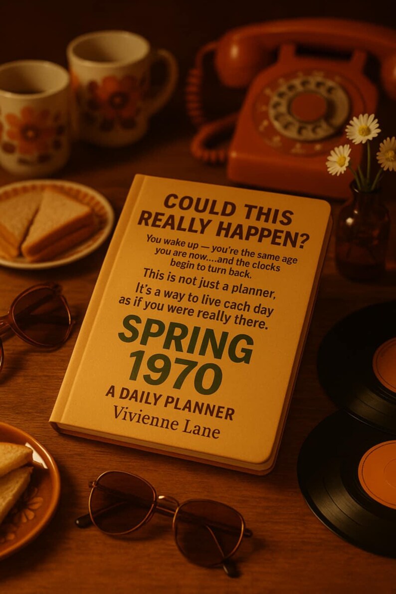 1970s Retro Daily Planner: Printable Vintage Journal (PDF Download) - Etsy