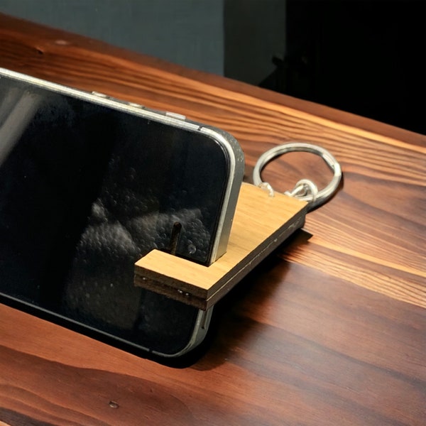 Bamboo Cell Phone Holder - Etsy