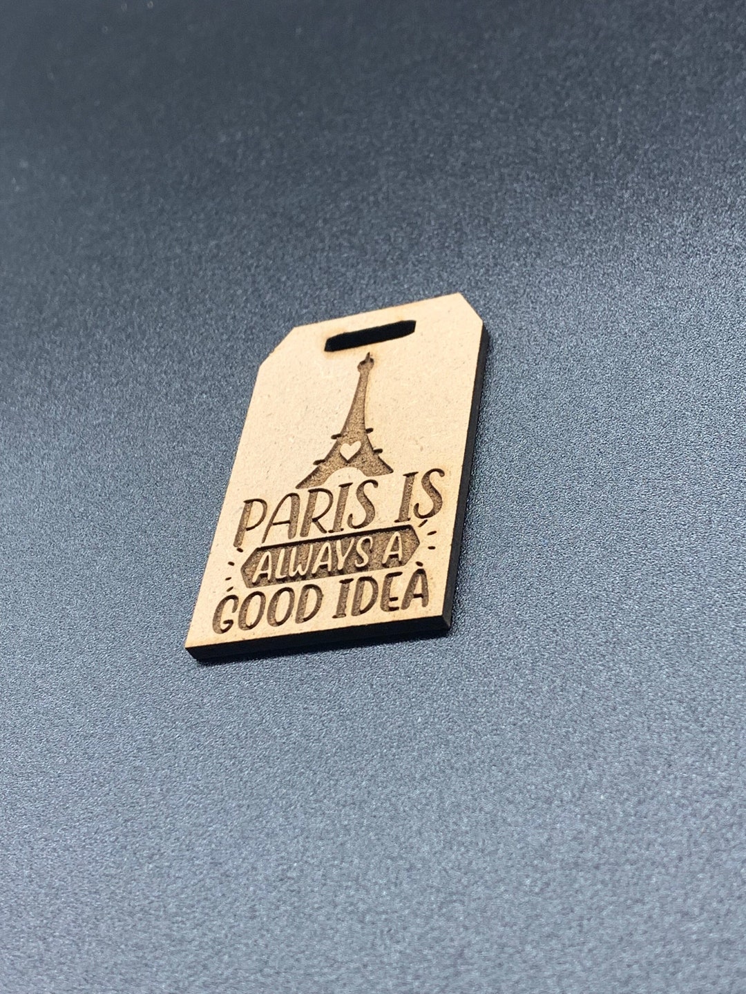 Modern Name Tag, Personalized Travel Gift, Custom Identification Tag ...