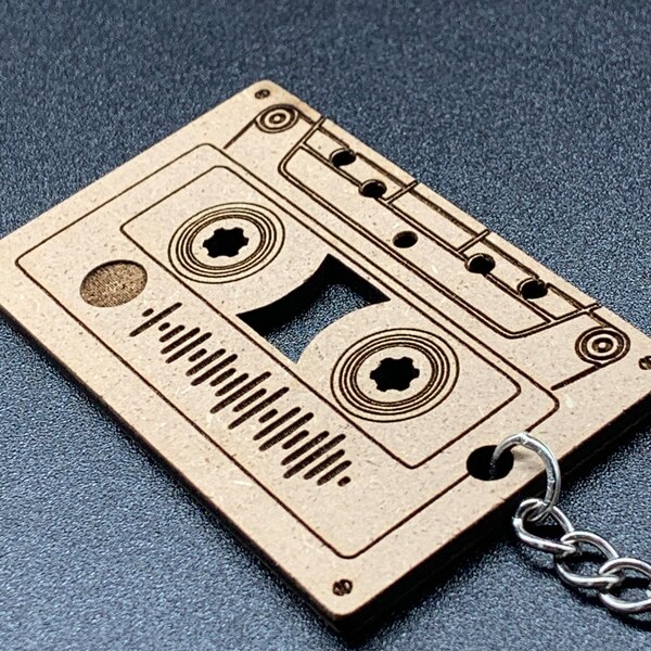 Laser Cut Cassette Keychain - Etsy