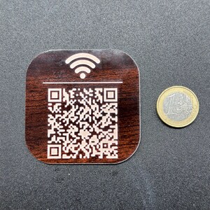 Personalized Home Wifi Badge, Air Bnb Wifi Scan, Acrylic Plaque ...