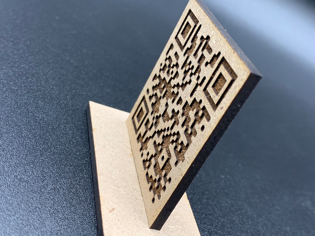 Custom QR Code, Set of 10, Personalized Wooden QR Code, Air Bnb Sign ...