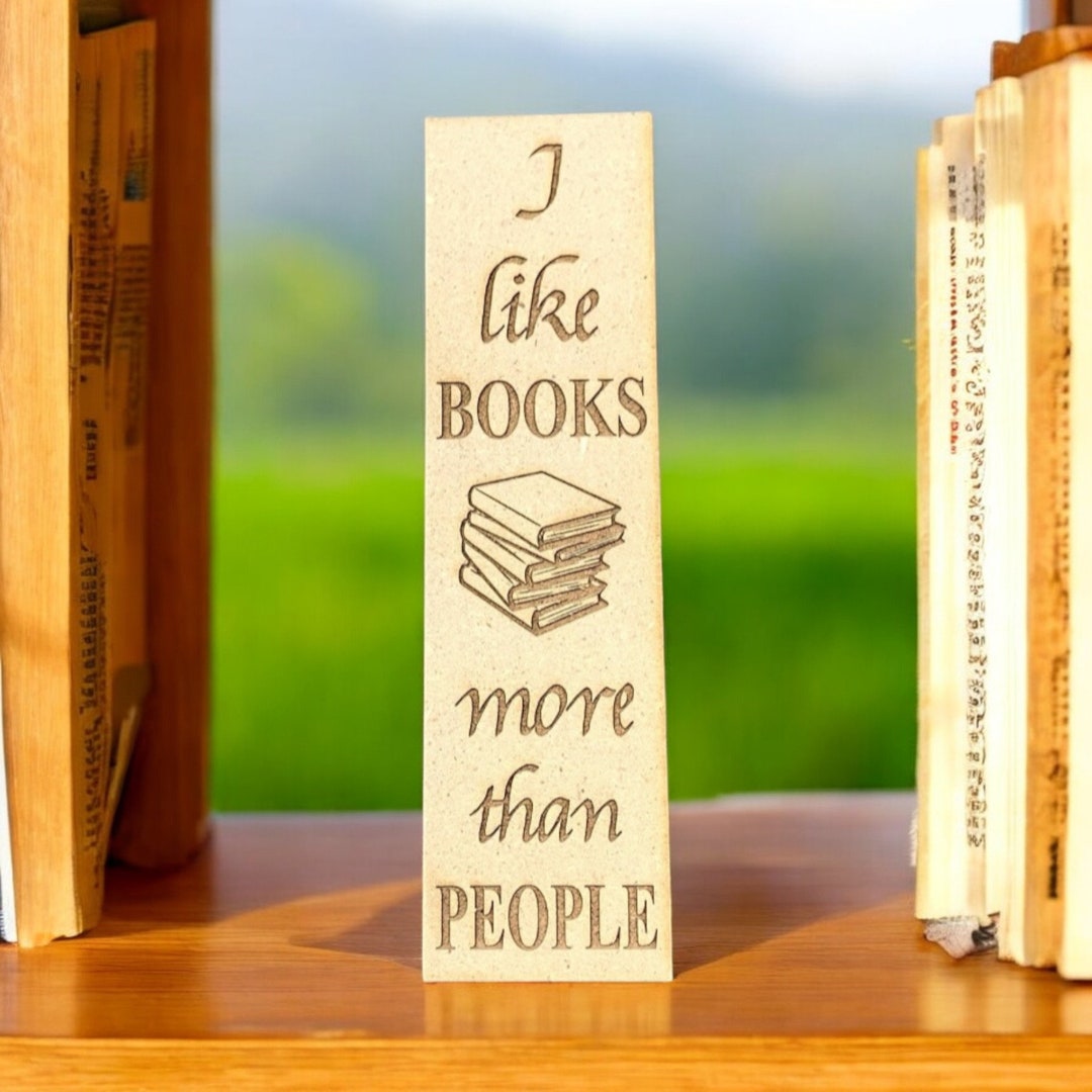Natural Wooden Bookmark, Unique Rustic Bookmark for Book Lovers - Etsy